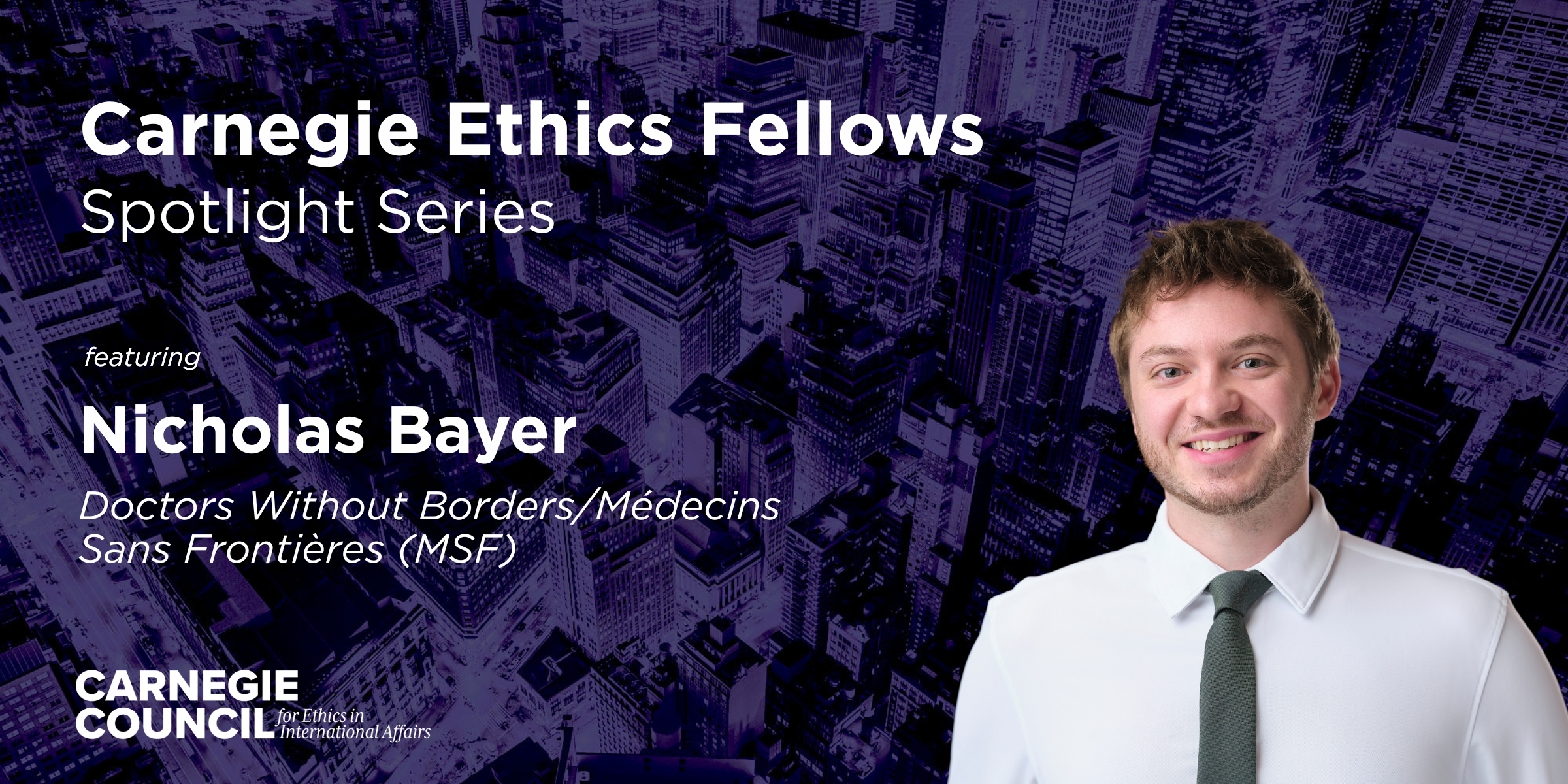 A Conversation with Carnegie Ethics Fellow Nicholas Bayer | Carnegie ...