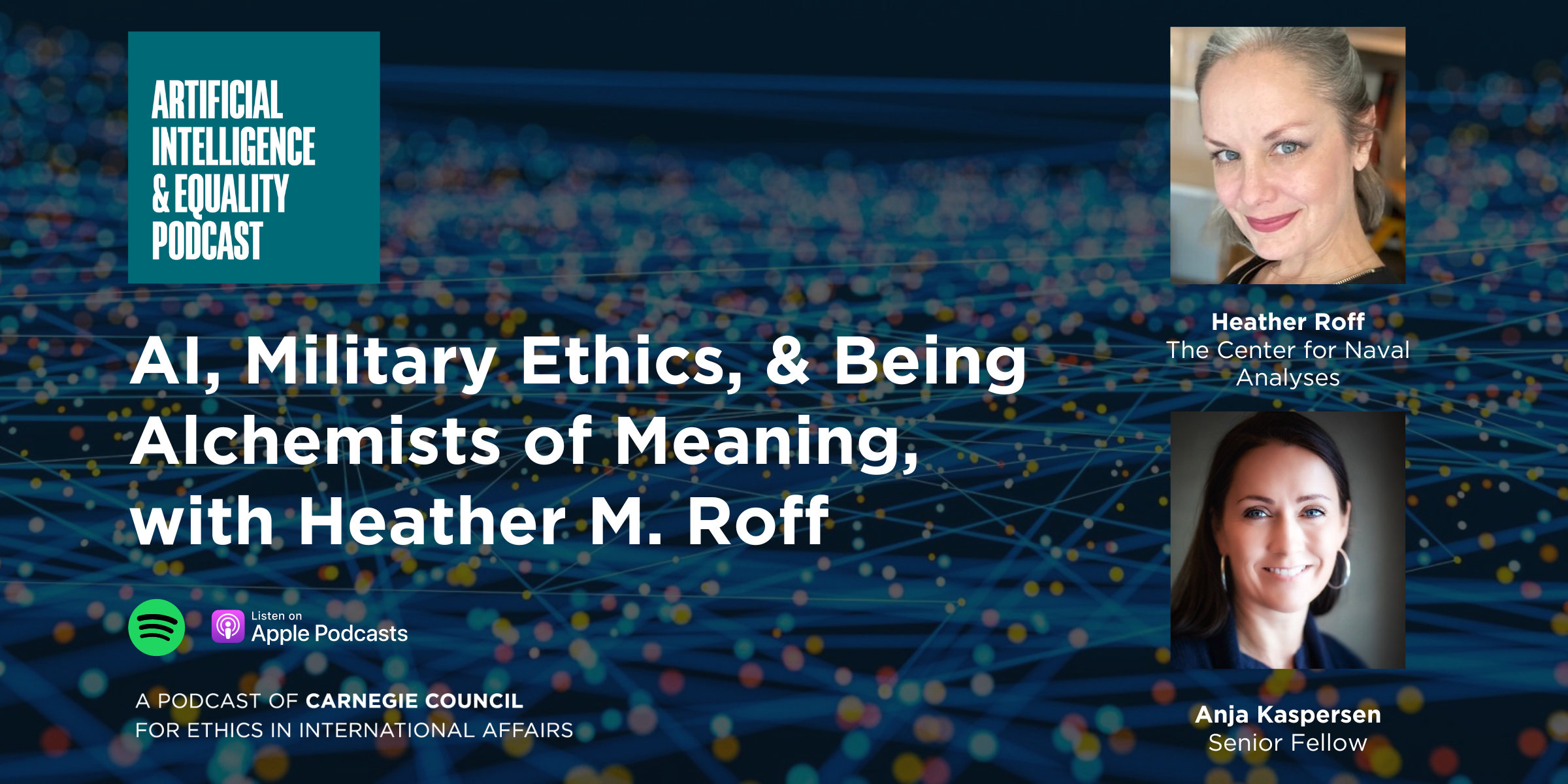 AI, Military Ethics, & Being Alchemists of Meaning, with Heather M ...
