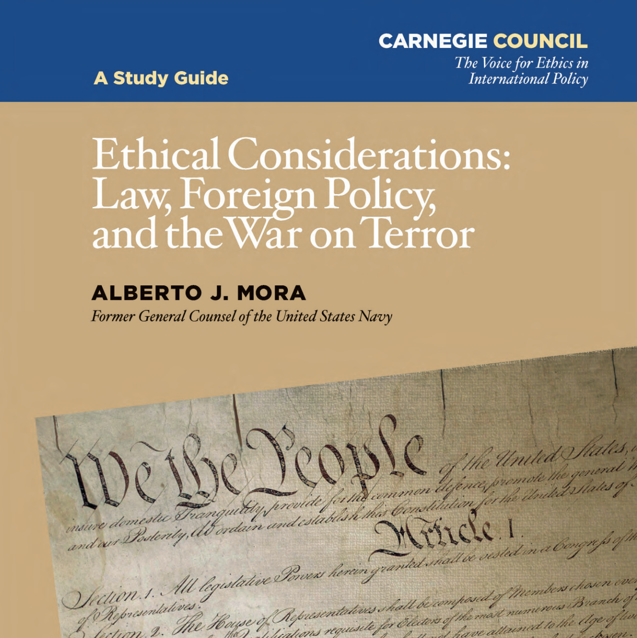 Ethical Considerations: Law, Foreign Policy, and the War on Terror ...