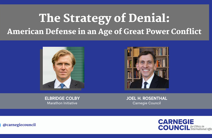 Elbridge A. Colby | Carnegie Council for Ethics in International Affairs