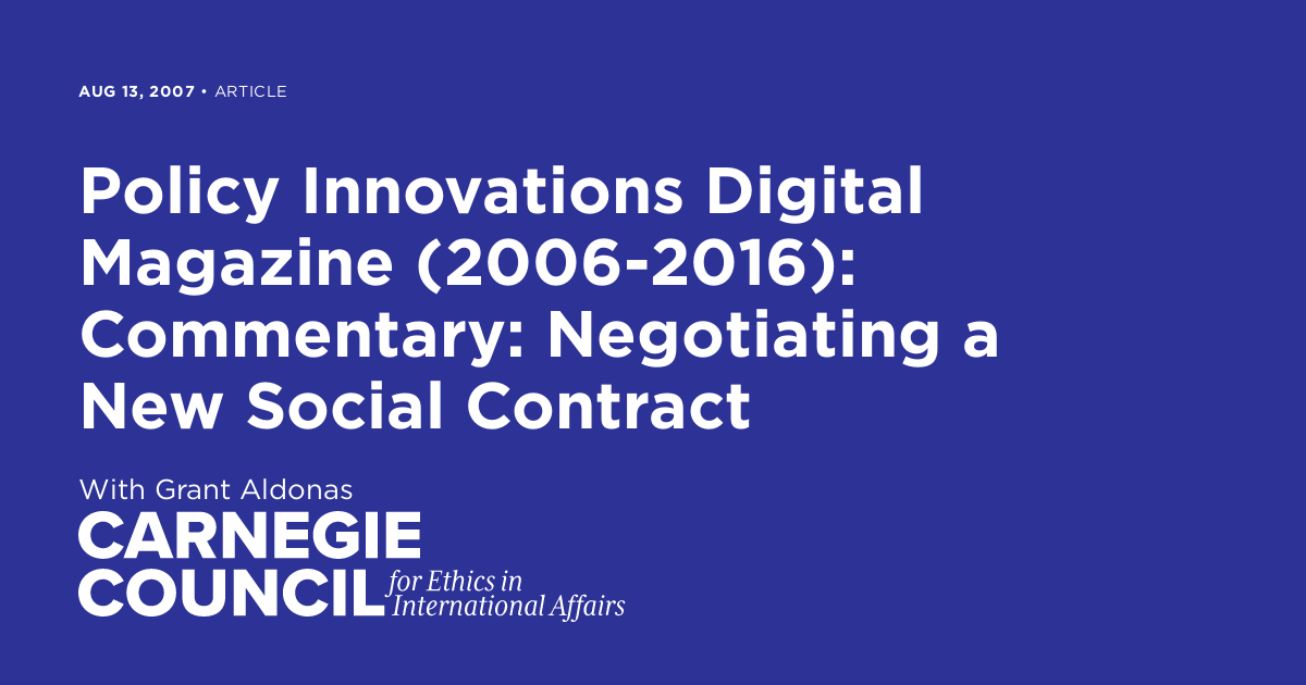 Policy Innovations Digital Magazine (2006-2016): Commentary ...