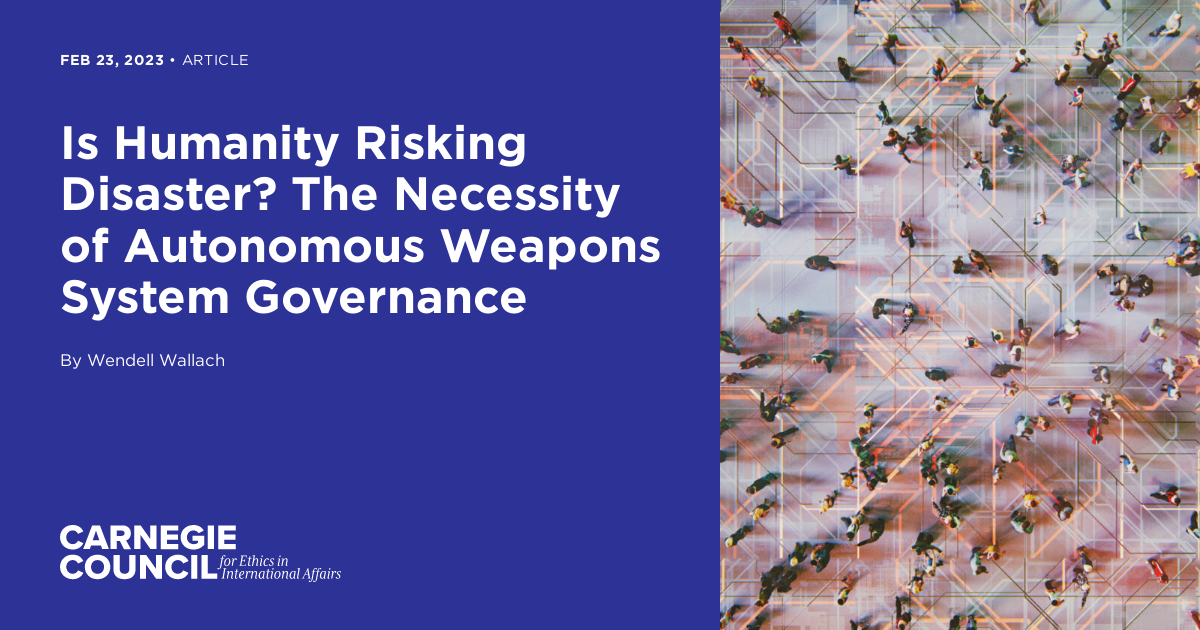 Is Humanity Risking Disaster? The Necessity of Autonomous Weapons ...