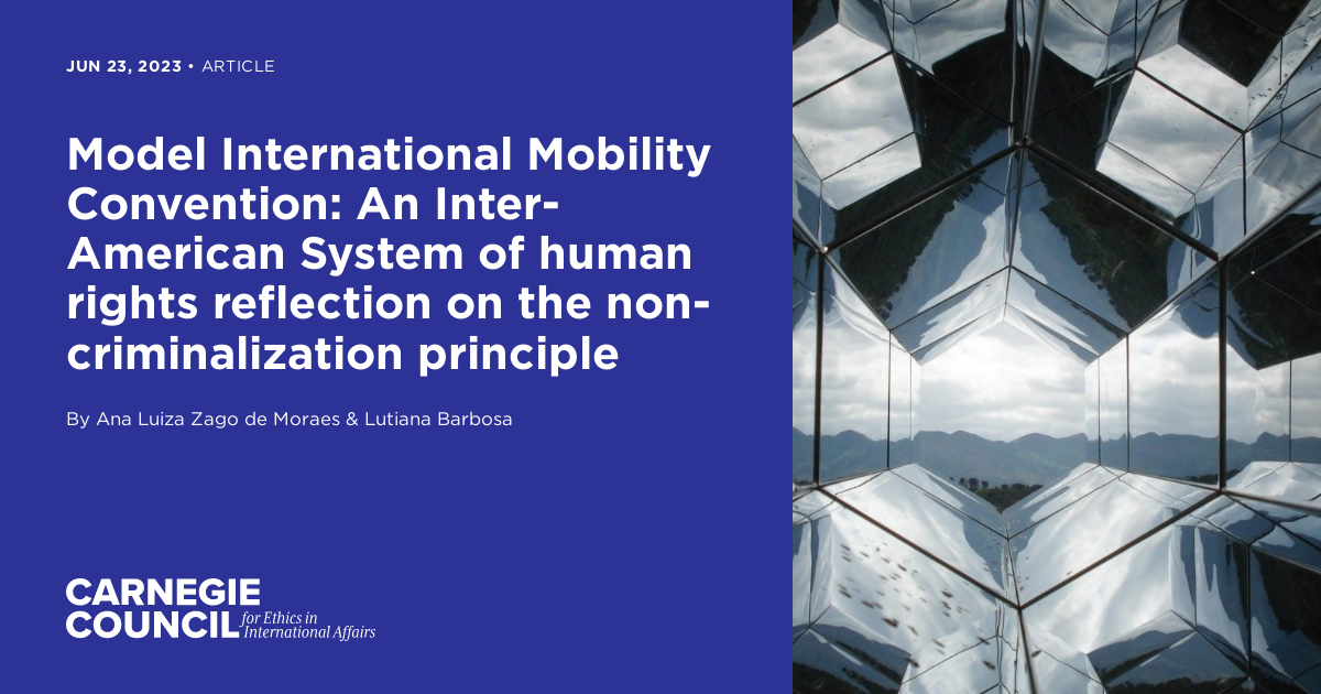 Model International Mobility Convention: An Inter-American System of ...