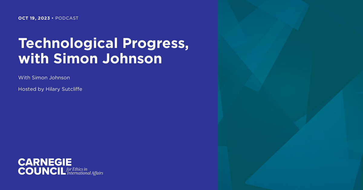 From Another Angle | Technological Progress, with Simon Johnson ...