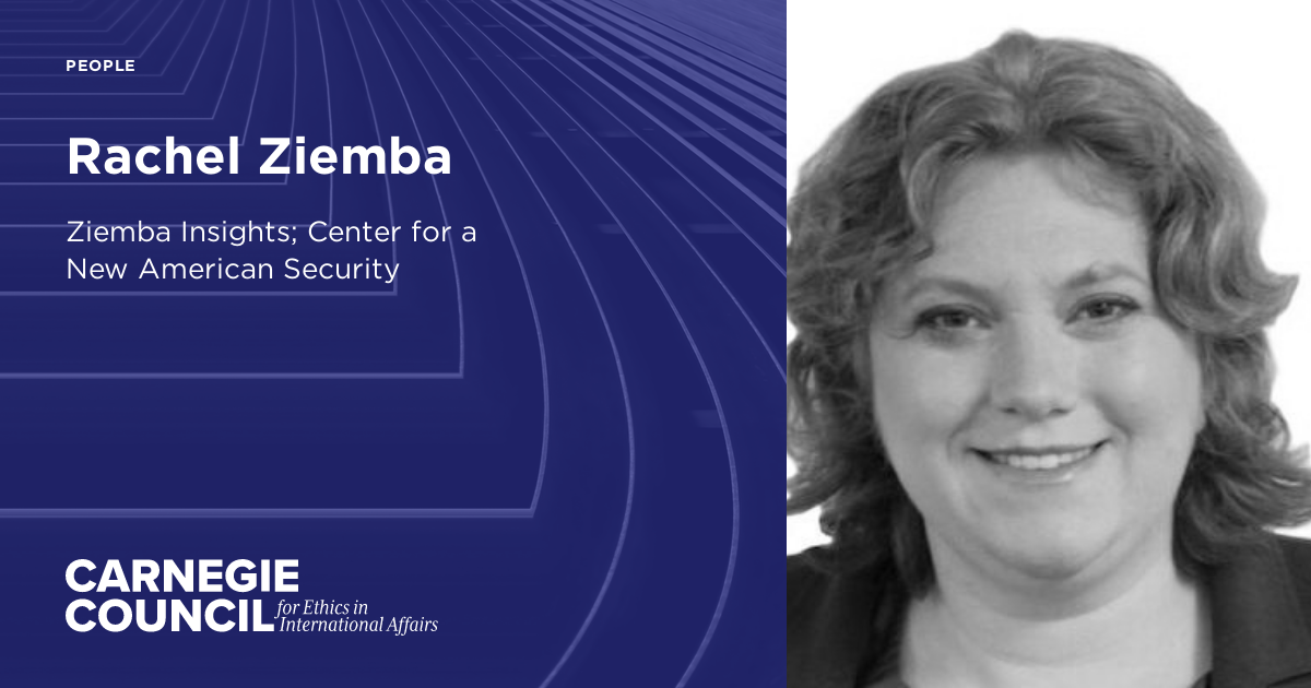Rachel Ziemba | Carnegie Council for Ethics in International Affairs