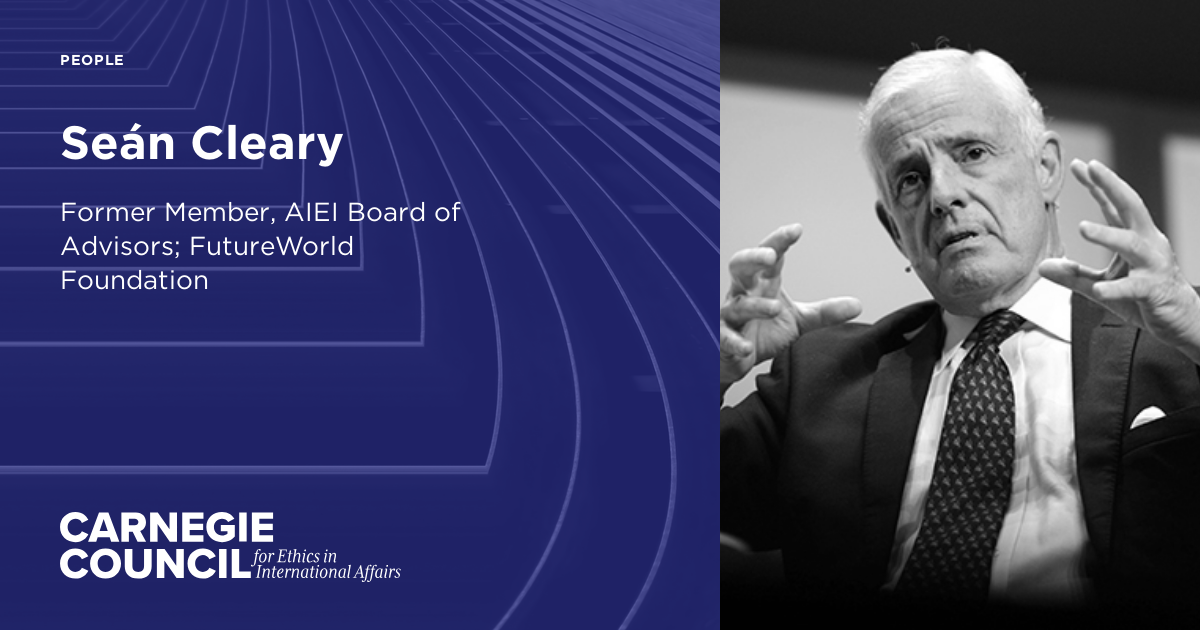 Seán Cleary | Carnegie Council for Ethics in International Affairs