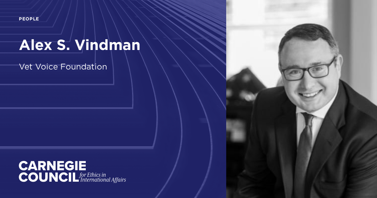Alexander S. Vindman | Carnegie Council for Ethics in International Affairs