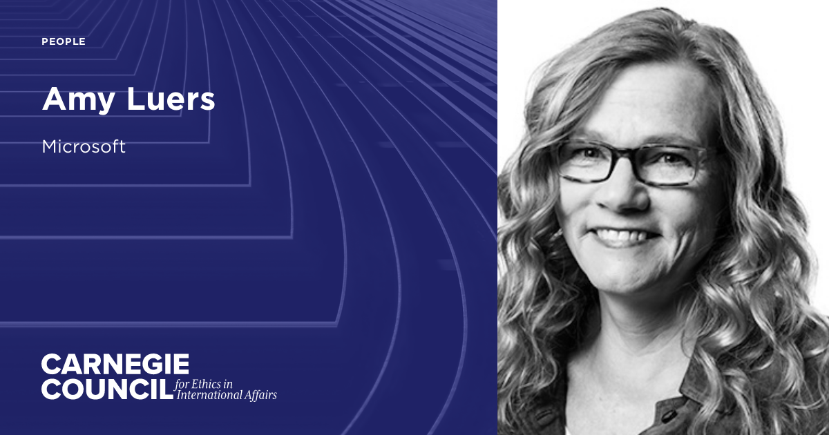 Amy Luers | Carnegie Council for Ethics in International Affairs