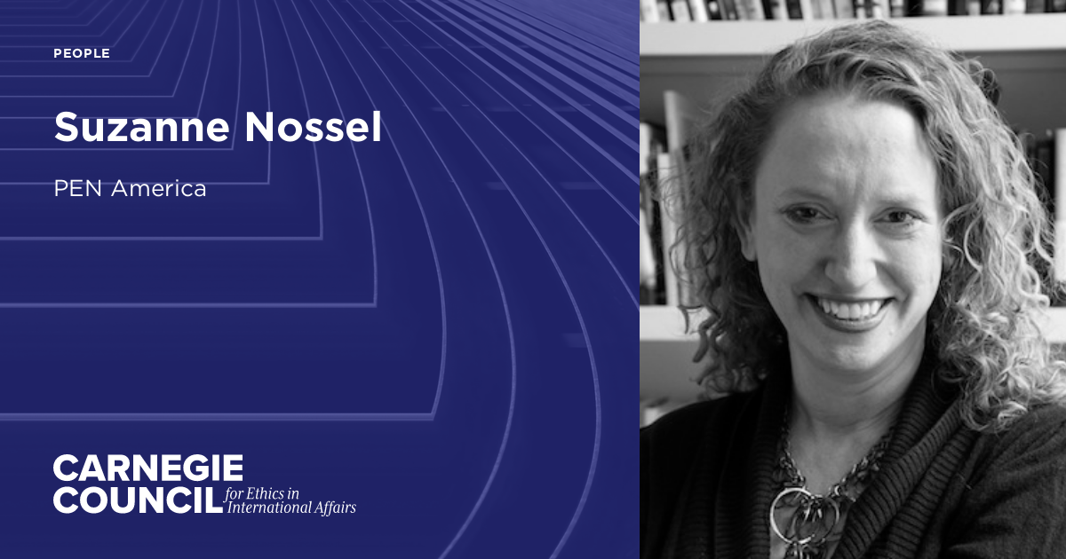 Suzanne Nossel | Carnegie Council for Ethics in International Affairs