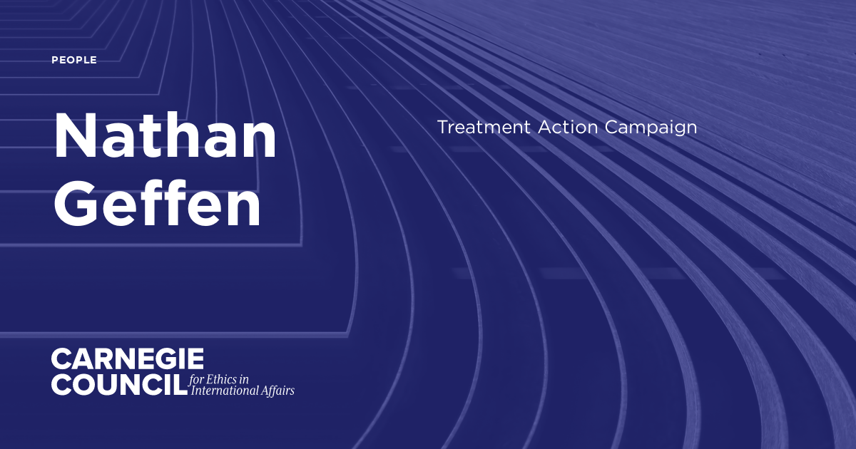 Nathan Geffen | Carnegie Council for Ethics in International Affairs