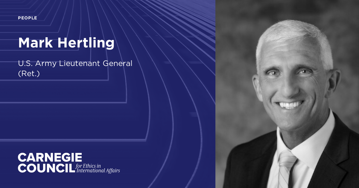 Mark Hertling | Carnegie Council for Ethics in International Affairs