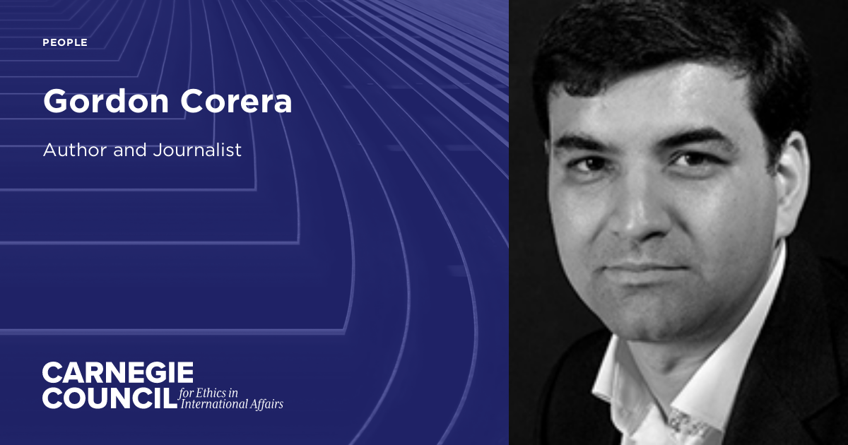 Gordon Corera | Carnegie Council for Ethics in International Affairs