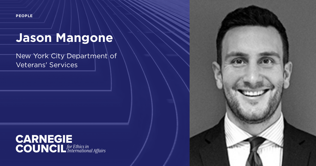 Jason Mangone | Carnegie Council for Ethics in International Affairs