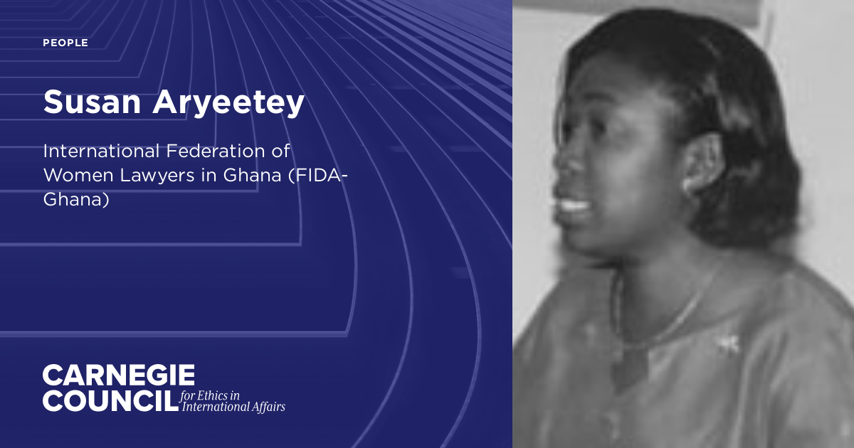 Susan Aryeetey | Carnegie Council for Ethics in International Affairs