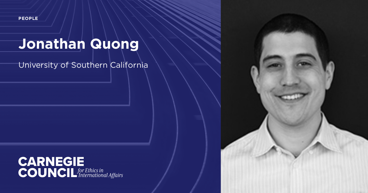 Jonathan Quong | Carnegie Council for Ethics in International Affairs