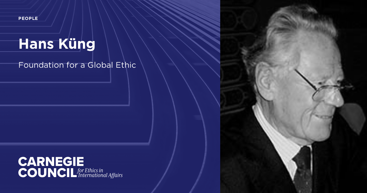 Hans Küng | Carnegie Council for Ethics in International Affairs