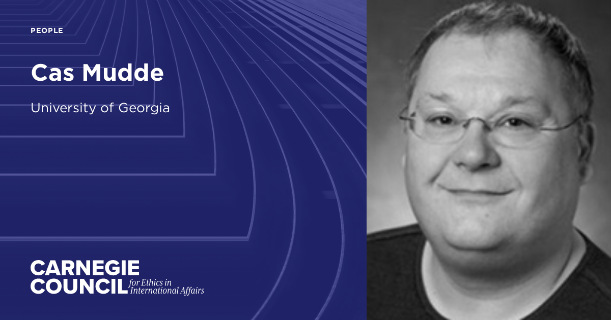 Cas Mudde | Carnegie Council for Ethics in International Affairs