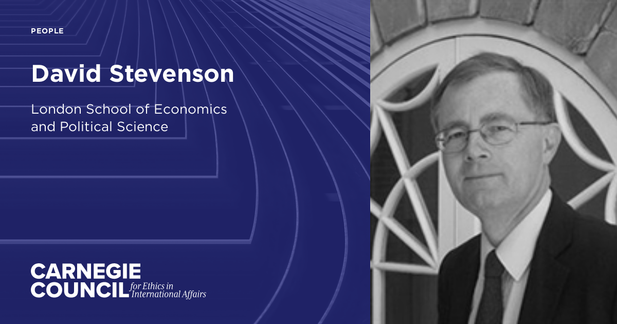David Stevenson | Carnegie Council for Ethics in International Affairs
