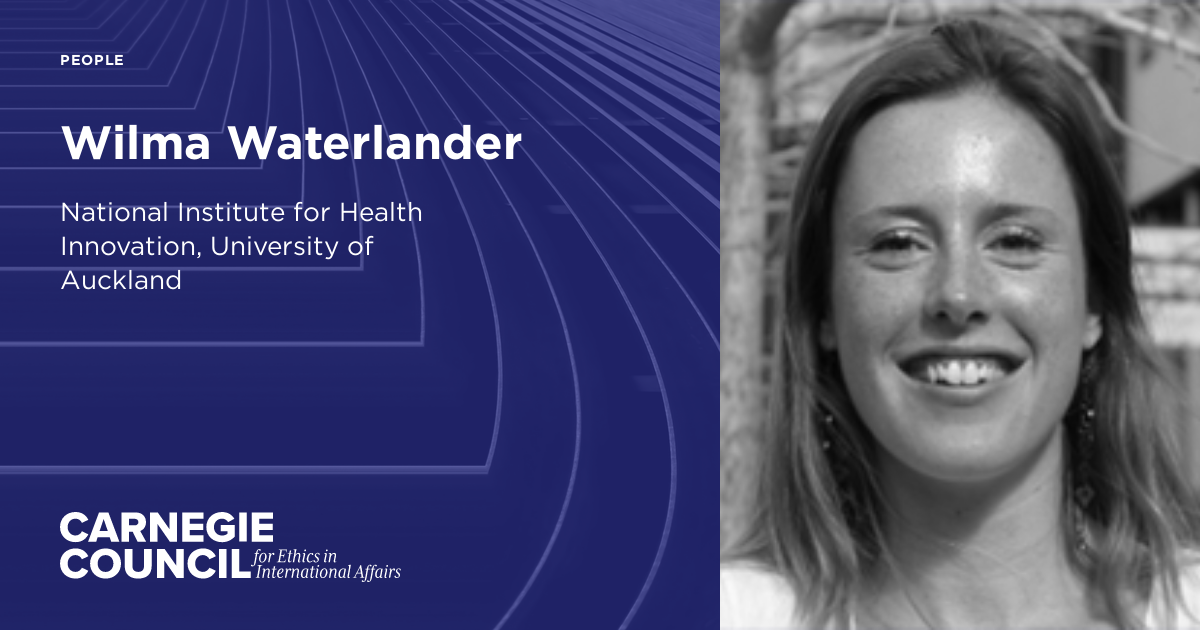 Wilma Waterlander | Carnegie Council for Ethics in International Affairs