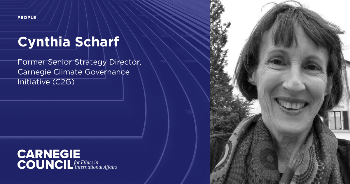 Cynthia Scharf | Carnegie Council for Ethics in International Affairs