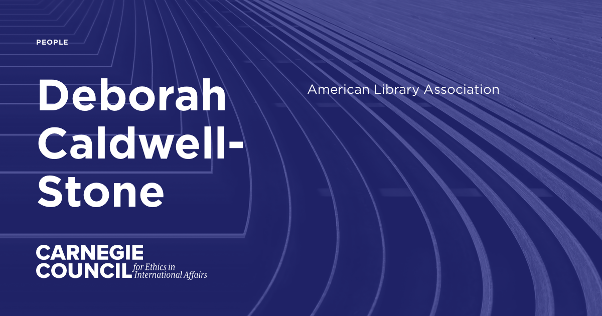 Deborah Caldwell-Stone | Carnegie Council for Ethics in International ...