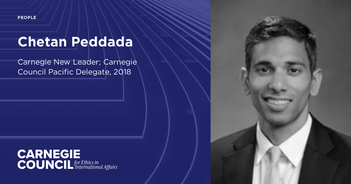 Chetan Peddada | Carnegie Council for Ethics in International Affairs