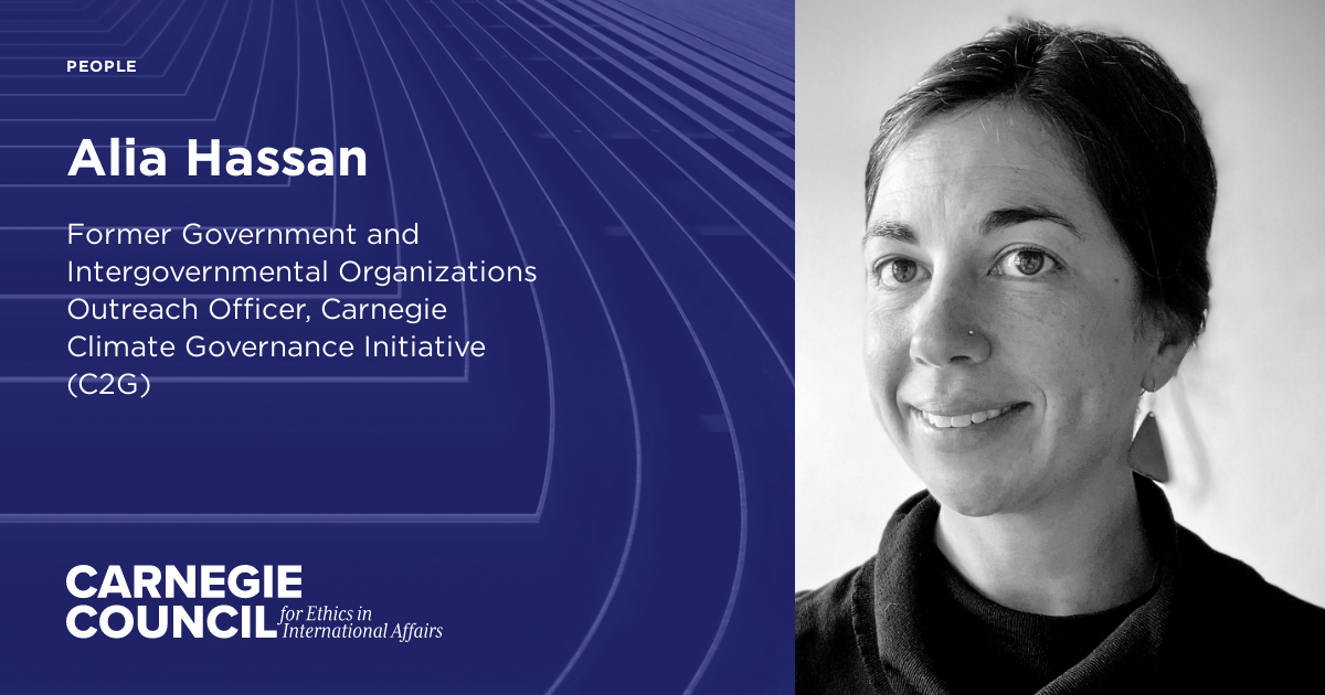 Alia Hassan | Carnegie Council for Ethics in International Affairs